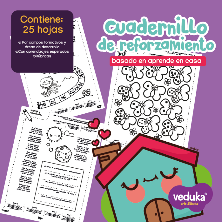 Cuadernillo de Reforzamiento Aprende en Casa – Veduka Arte Didáctico