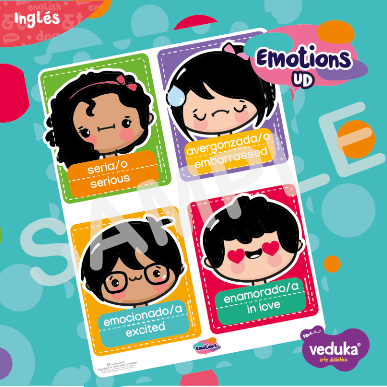 Emotions – Flascards – Veduka Arte Didáctico