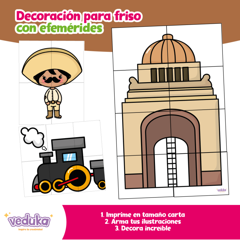 Friso con efemérides noviembre modelo: Revolución – Veduka Arte Didáctico